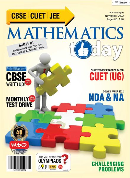 Download Mathematics Today November 2022 PDF Magazine Download Mathematics Today November 2022 PDF Magazine